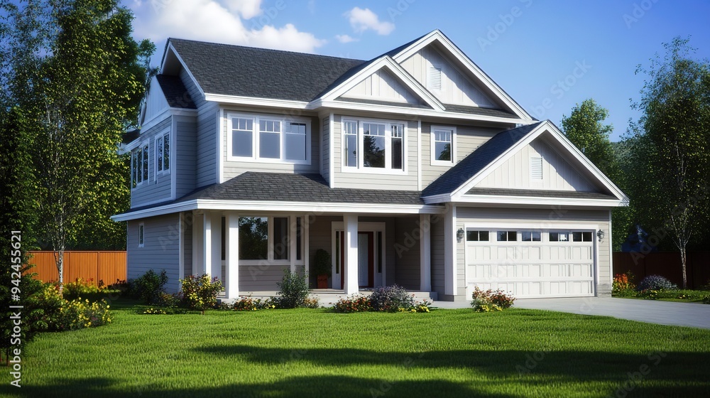 Simple Two-Floor House Plan: Compact and Functional Design with ...