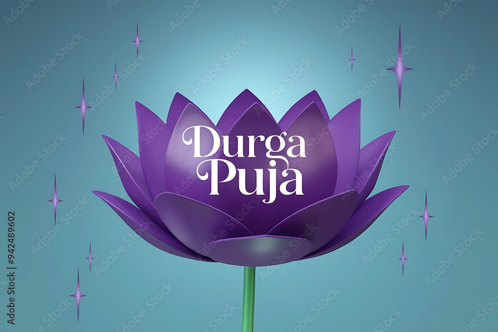 Durga Puja, Happy Durga Puja, typography, Durga, Puja, 3d, Text, Durga ...