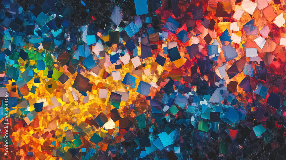 Generative AI art depicting data visualization as art code-drive Stock ...