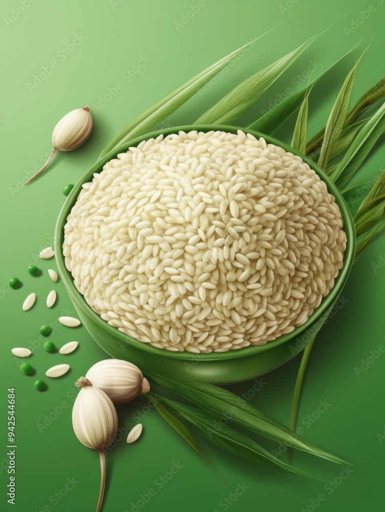 Elegant Chinese Rice Packaging Design: Wuchang Premium White Rice with ...