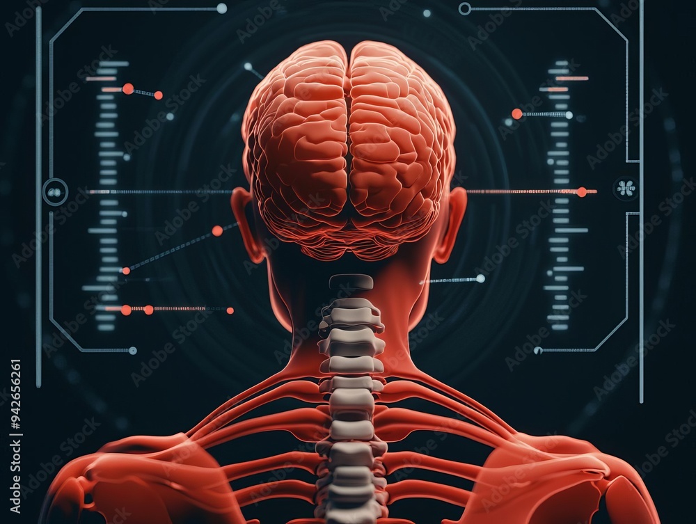 Virtual pain scale, intense holographic visuals, futuristic health ...