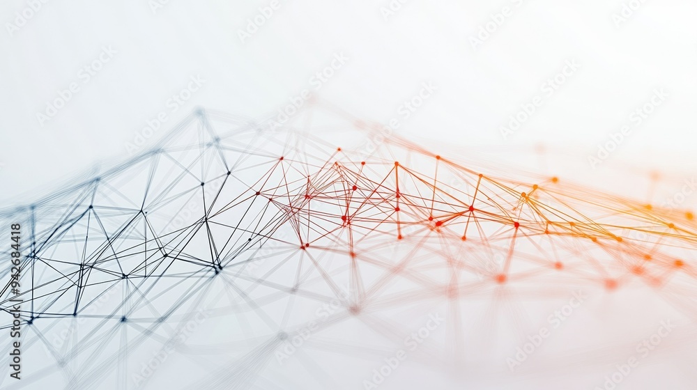 Intersecting lines in a geometric design, representing business ...