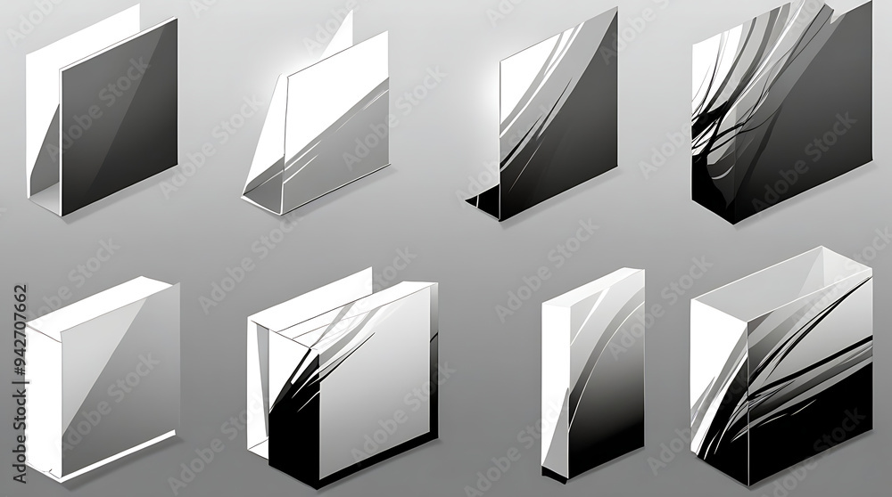 Realistic shadow overlays in various angles and intensities, designed ...