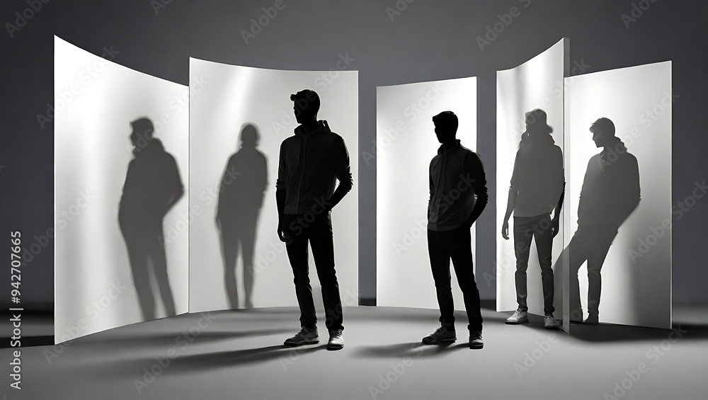 Realistic shadow overlays in various angles and intensities, designed ...