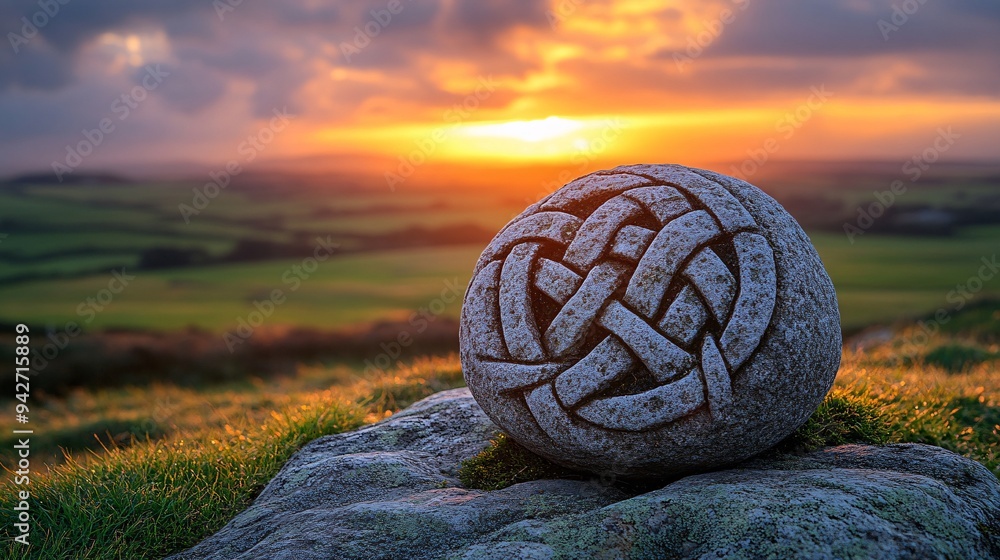 Ancient Norse runes carved on standing stone ancient, norse, rune ...