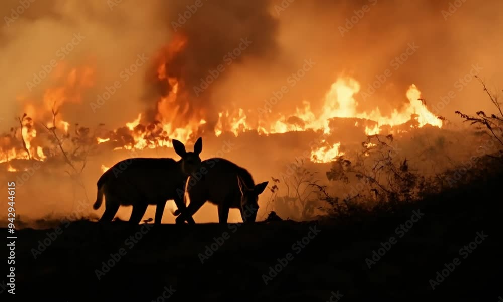 Kangaroos covered in ash and smoke during bushfires in Australia ...