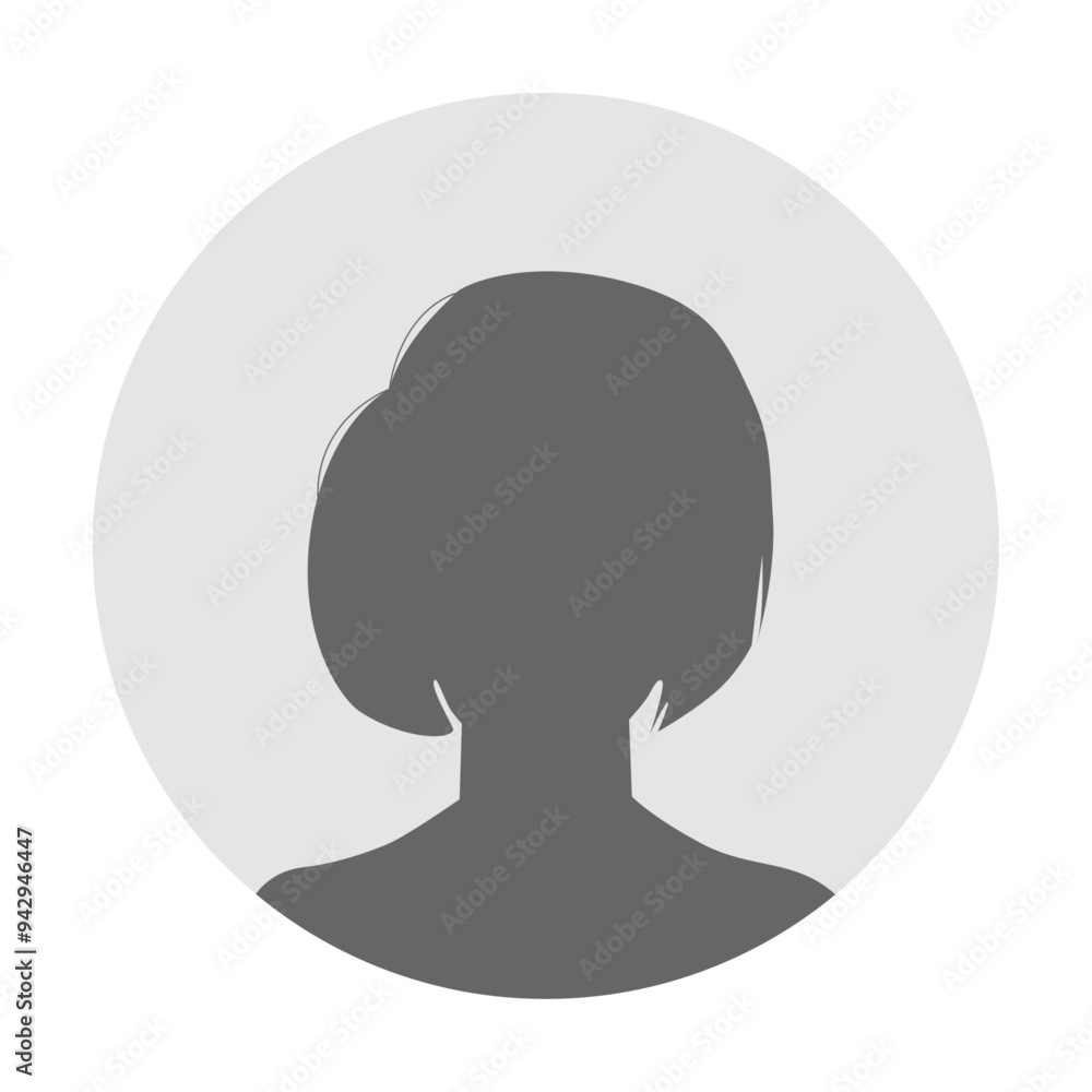 Vector flat illustration. Avatar, user profile, person icon, profile ...