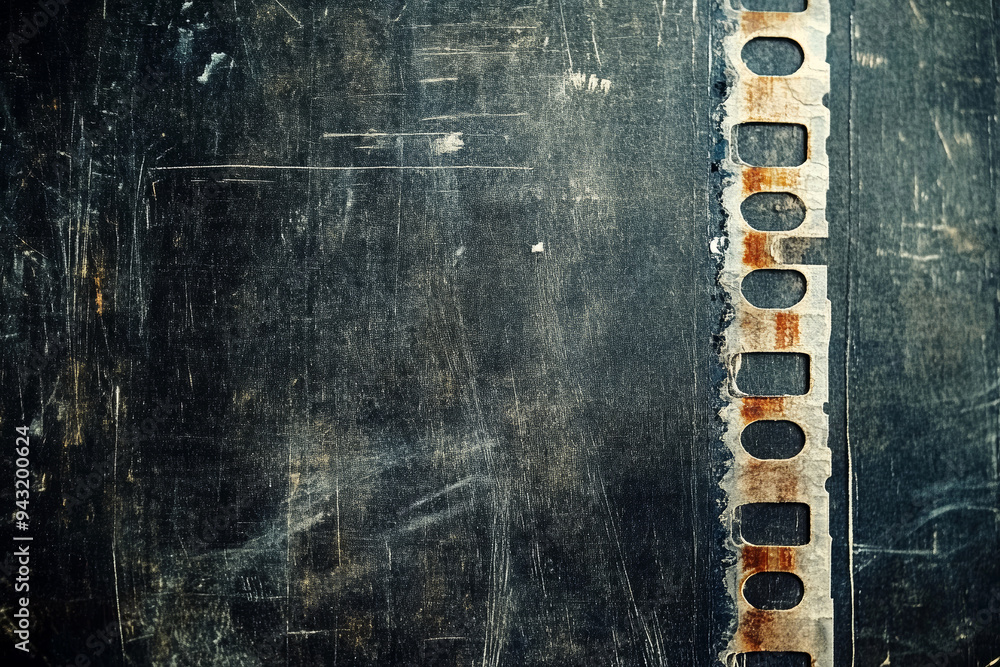 Scratched, grained and dusty retro negative analogue camera film ...