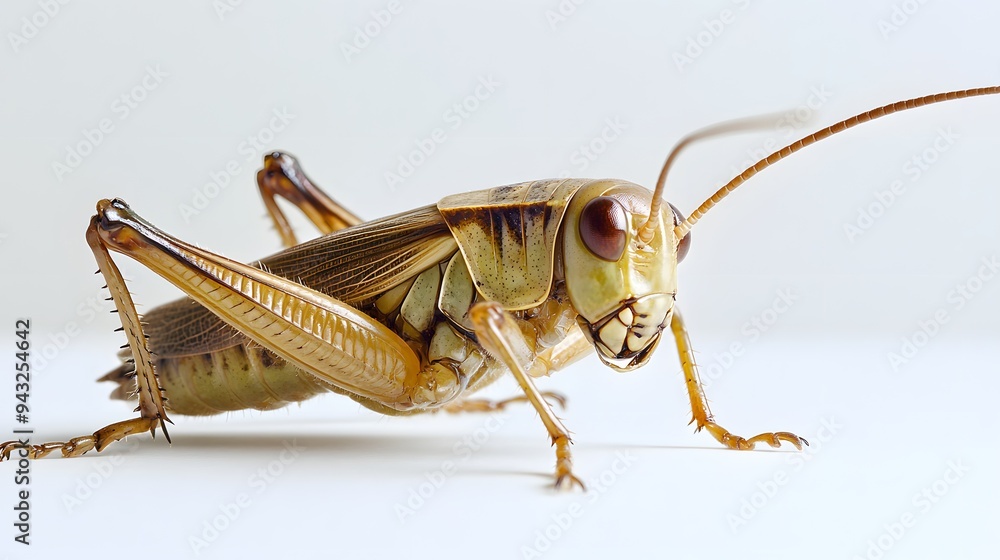 cricket insect on a pure white background. Cricket insect on a pure ...