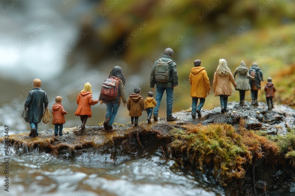 Miniature People Set: Detailed Tiny Figures for Dollhouses ...