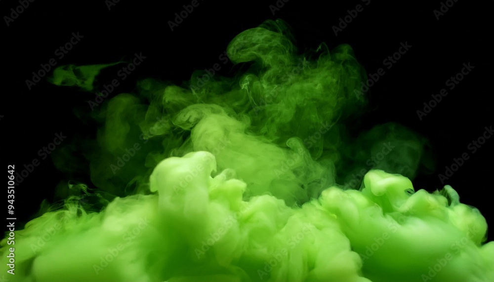 on transparent background realistic green gas clouds are depicted they ...