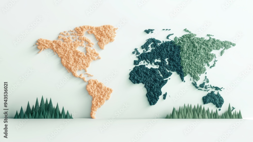 Thematic Map of Population Density, A thematic map highlighting areas ...