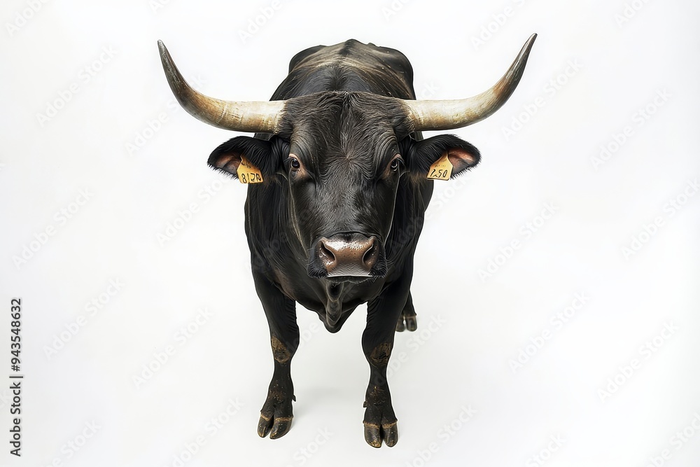 Animals Fighter concept, with generative AI, strong dark brown bull ...