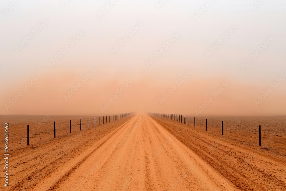 Heavy winds with dust storms reducing visibility, typical of arid ...
