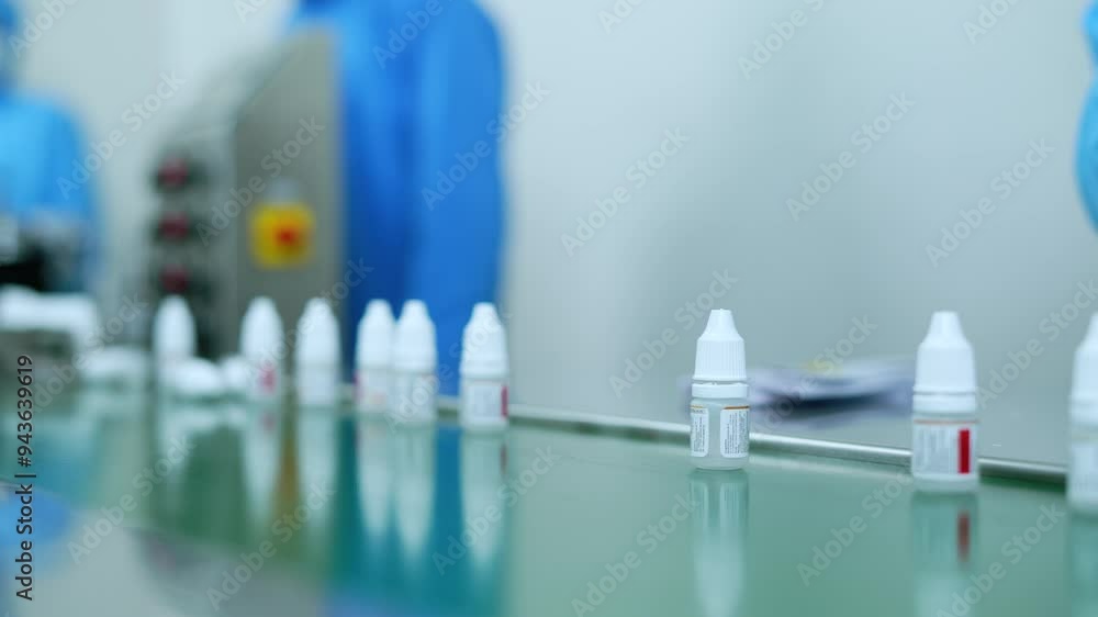 eye drop manufacturing. Ophthalmic drops solution, eye ear drop making ...