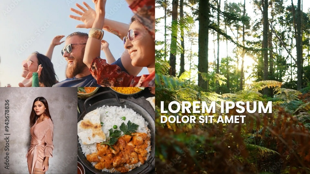 Dynamic Multi Screen Slideshow Opener Intro Template Stock Template ...