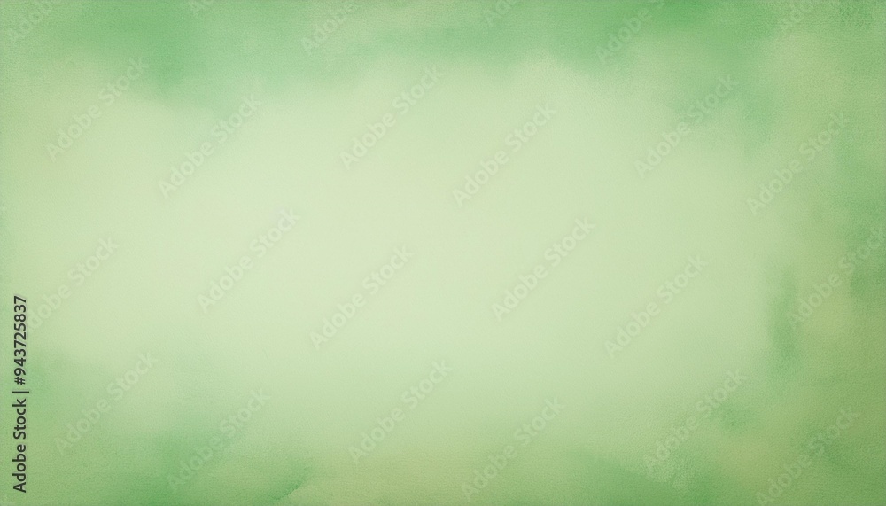 green background with watercolor texture in abstract vintage pastel ...