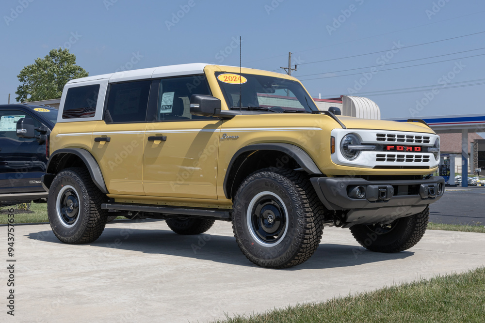 Ford Bronco Heritage Limited 4X4 display at a dealership. Ford offers ...