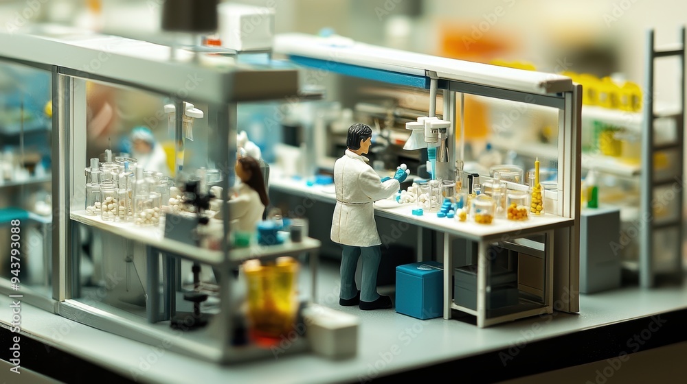 Miniature Pharmaceutical Development Model for HO Scale Model Layouts ...