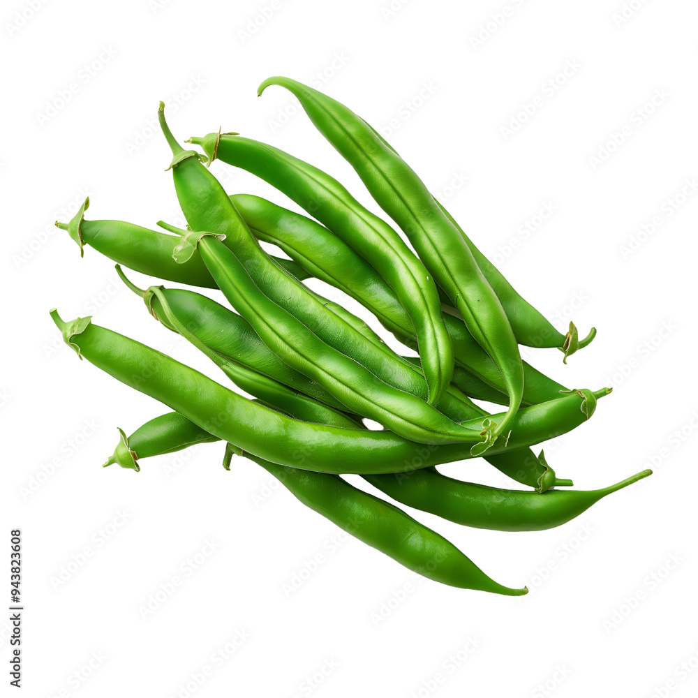Cluster Bean, Bean Guar, Legume, Isolated on Transparent Background ...