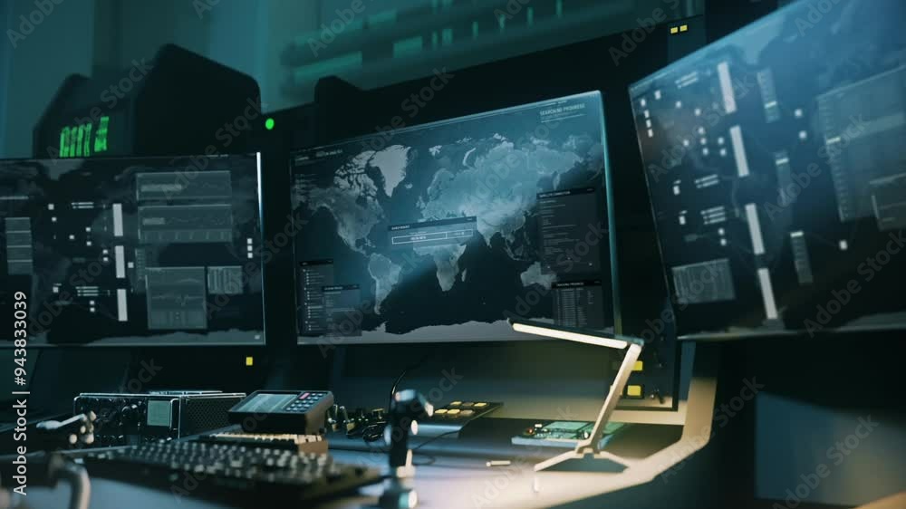 Operating The Spy Scan Search System From The Military Control Room Spy Scanner Search For The