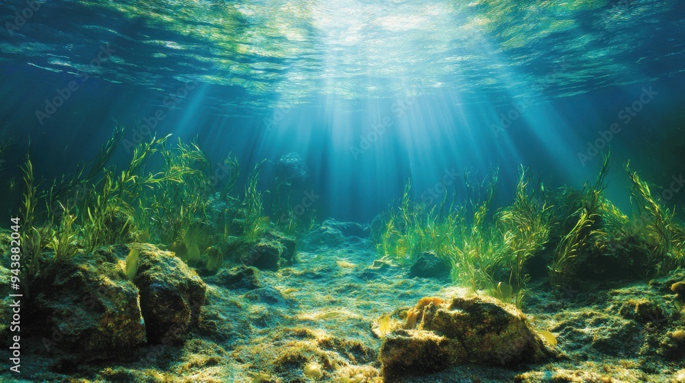 Photo & Art Print Shallow marine life: photosynthesis as key to organic ...