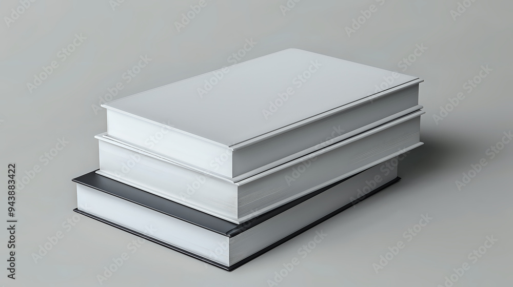 Realistic hardcover book mockup showcasing various sizes and styles ...