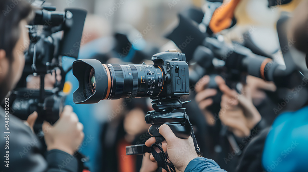 reporteros y periodistas noticieros y celebridades transmisiones con ...