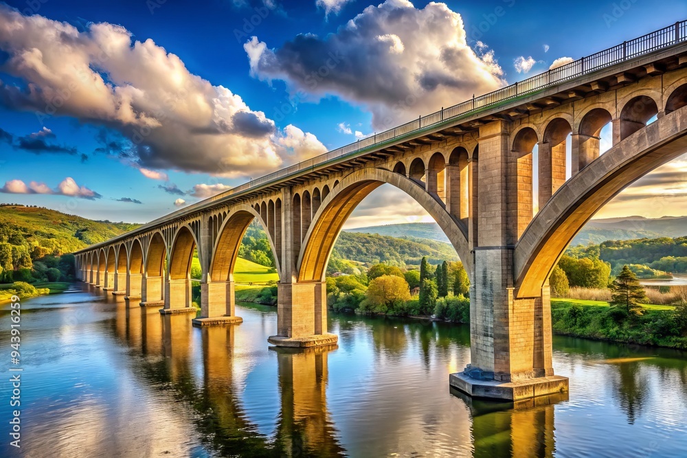 Epic Bridge Span: Bridge, road, architecture, scale, monumental ...