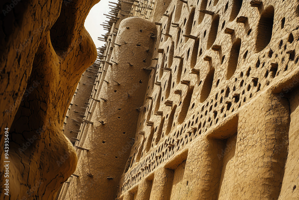 Explore the Architectural Wonder of the Great Mosque of Djenn, a ...