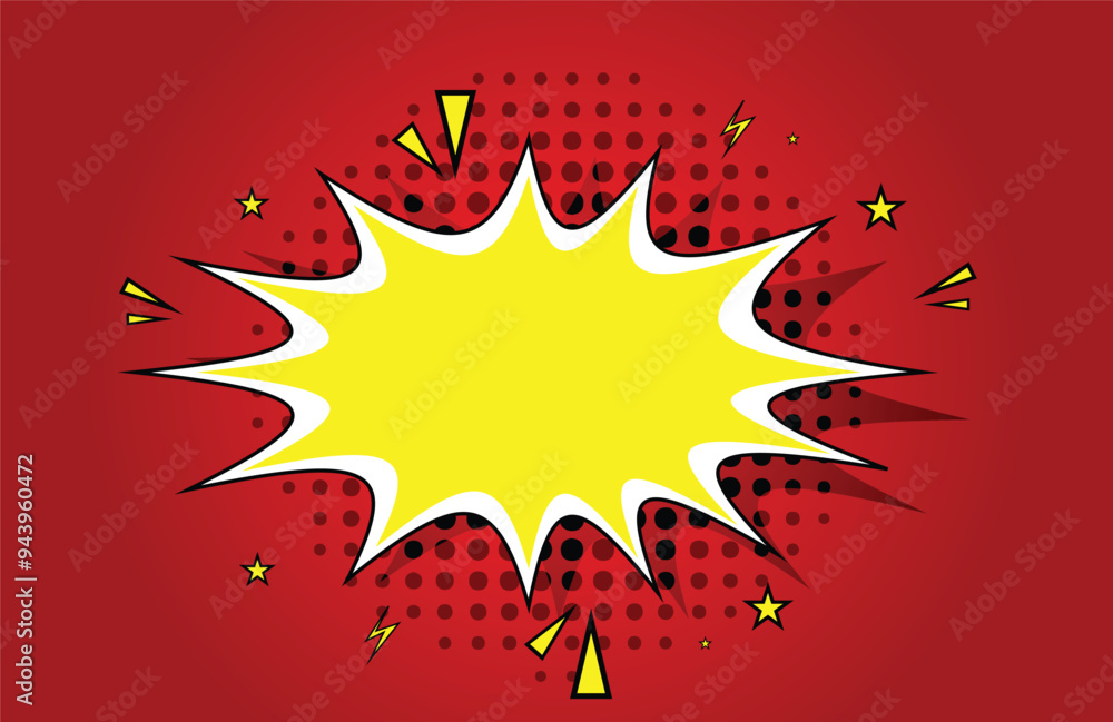 Pop art splash background, explosion in comics book style,layout ...
