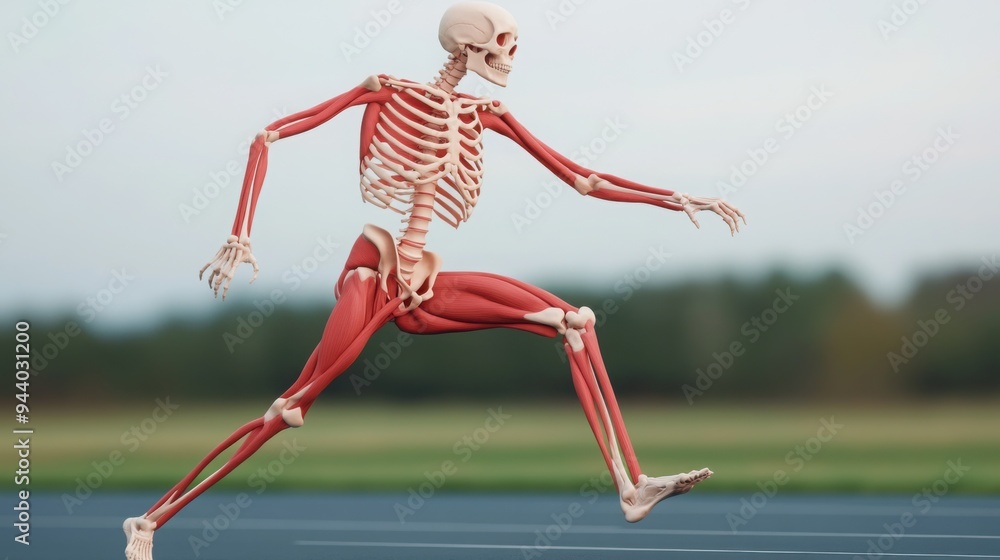 Visualization of rehabilitation exercises for a hamstring strain in ...