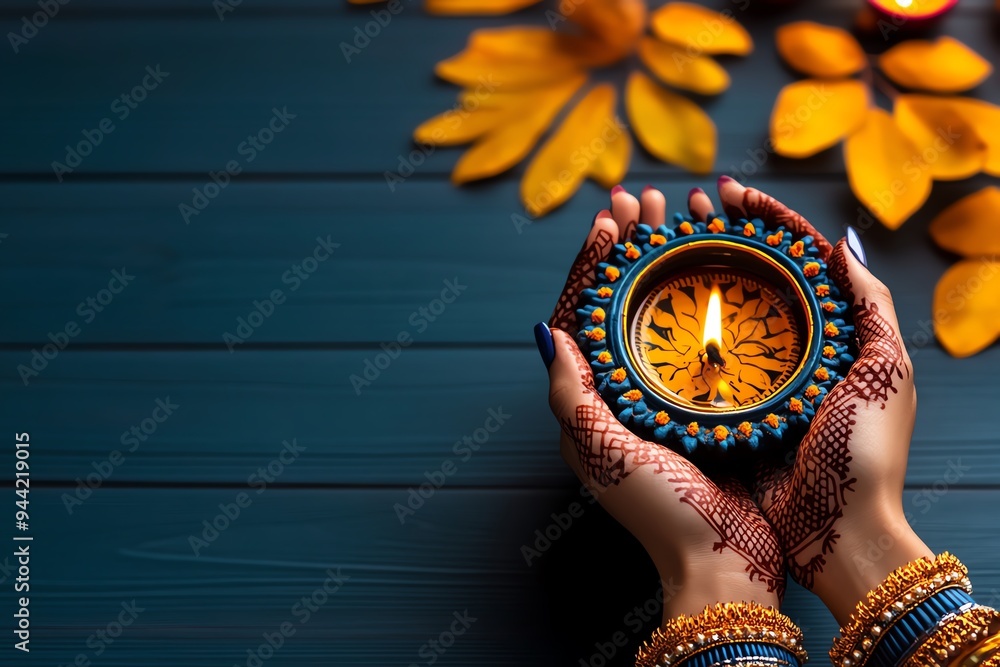 Diwali and the celebration of heritage, illustrated with traditional ...