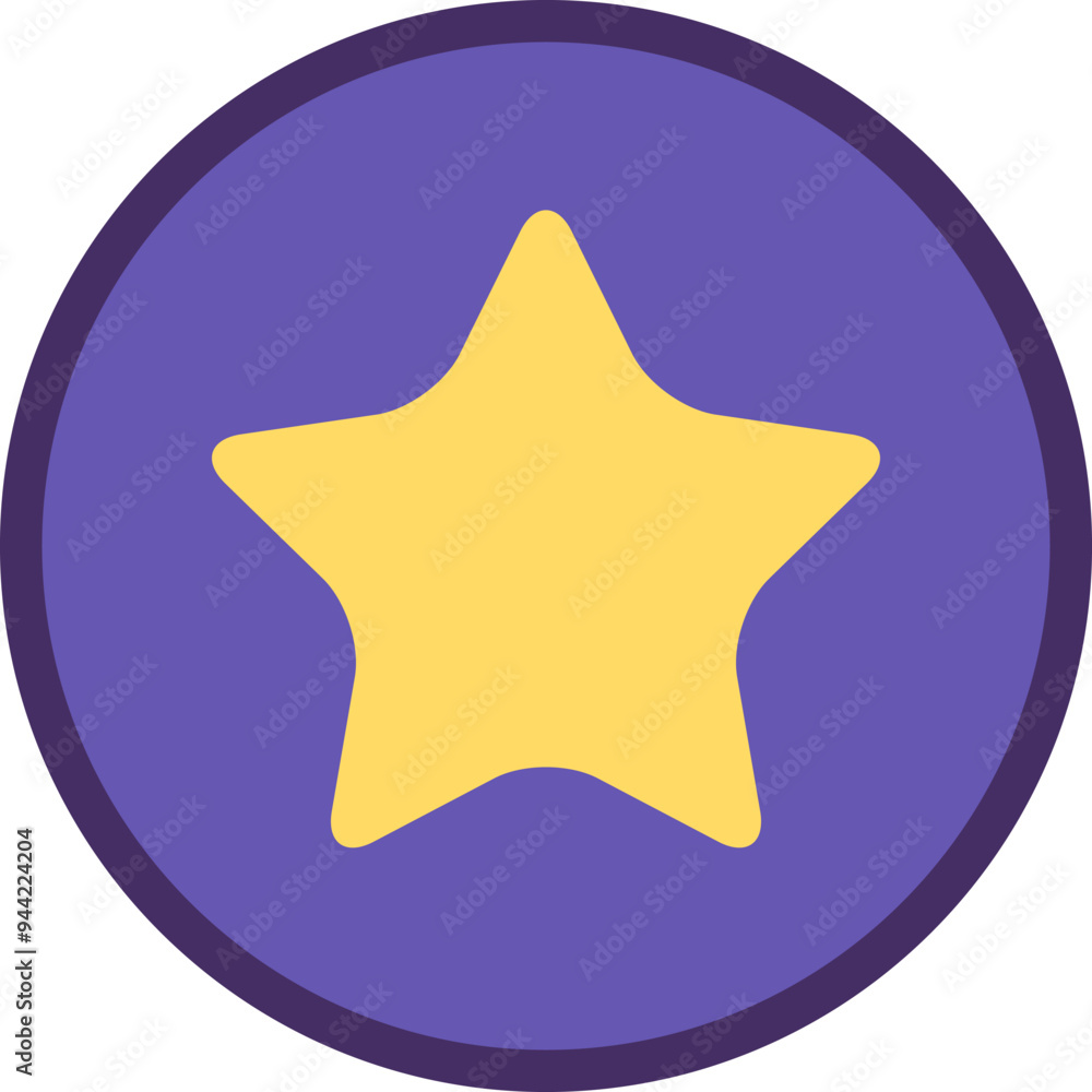 Star rating sticker. Symbol of quality assessment and recognition ...