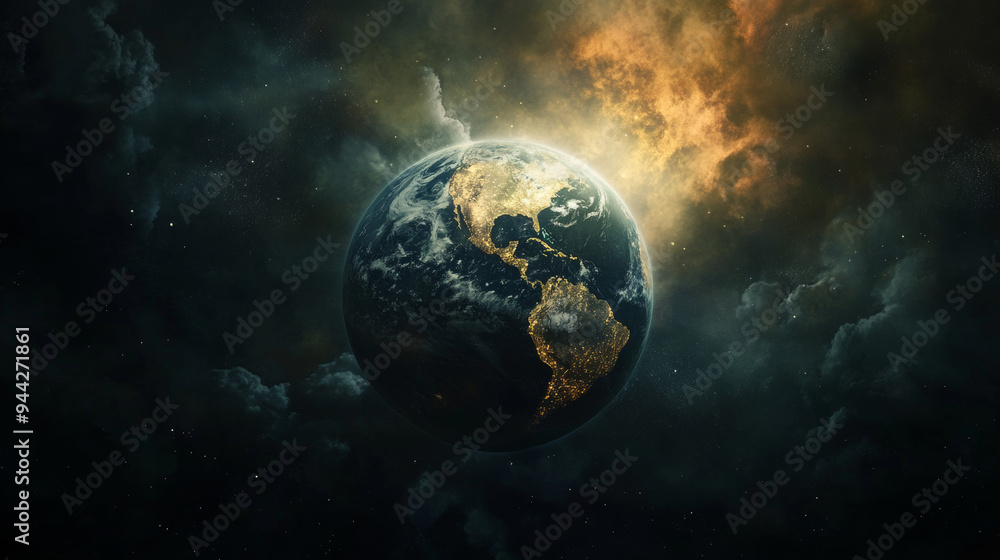 Photo & Art Print This artistic representation of our solar system ...