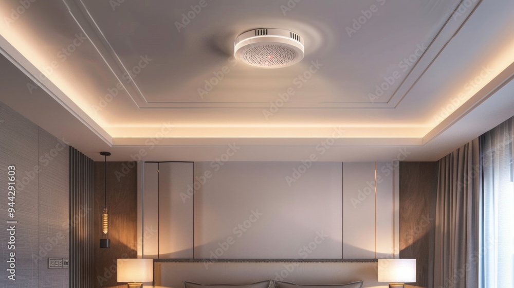 smoke detector fire alarm detector home safety device setup at home ...