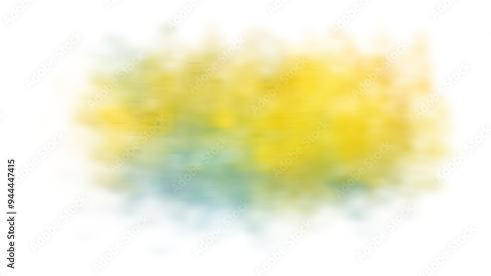 Yellow fog with subtle hints of green creates an ethereal and dreamlike ...
