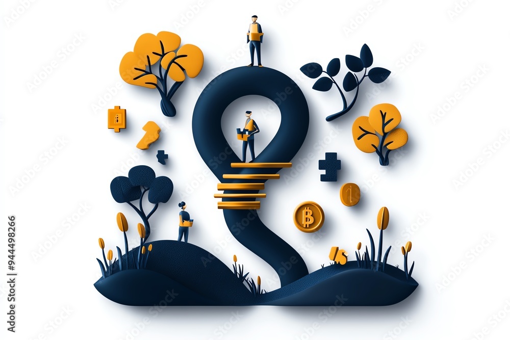 Charity as a bridge to a better future, depicted in a design that shows ...