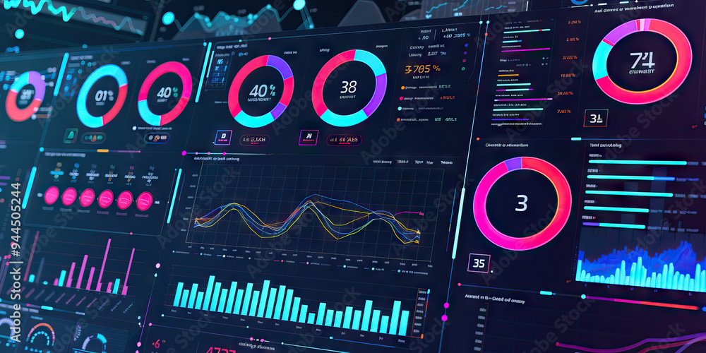Colorful Dashboards: A visually striking collection of key performance ...