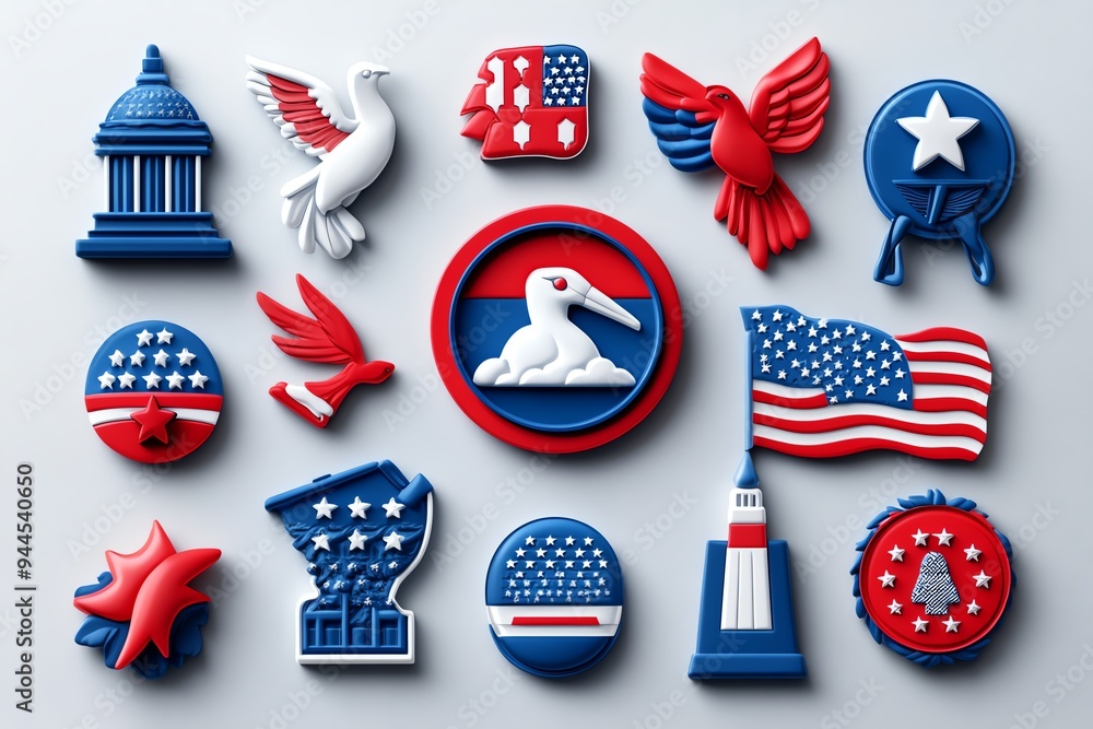 Election Day logos and branding, illustrated with modern, impactful ...