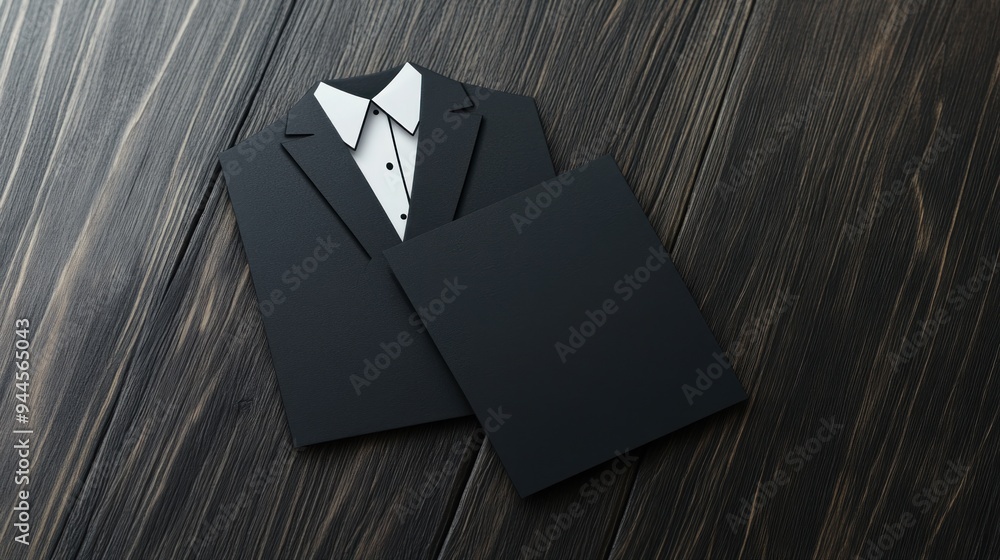 Elegant business card templates showcasing sophisticated suit and ...