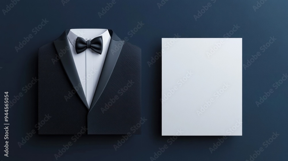Business Card Design for Formal Attire, Elegant vector illustrations ...