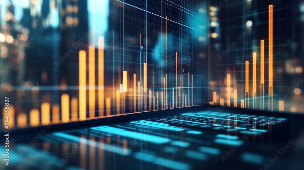 Business analytics in engineering close up, focus on datadriven ...