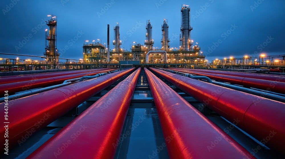 Oil Production and Natural Gas Processing Plant with Explosion ...