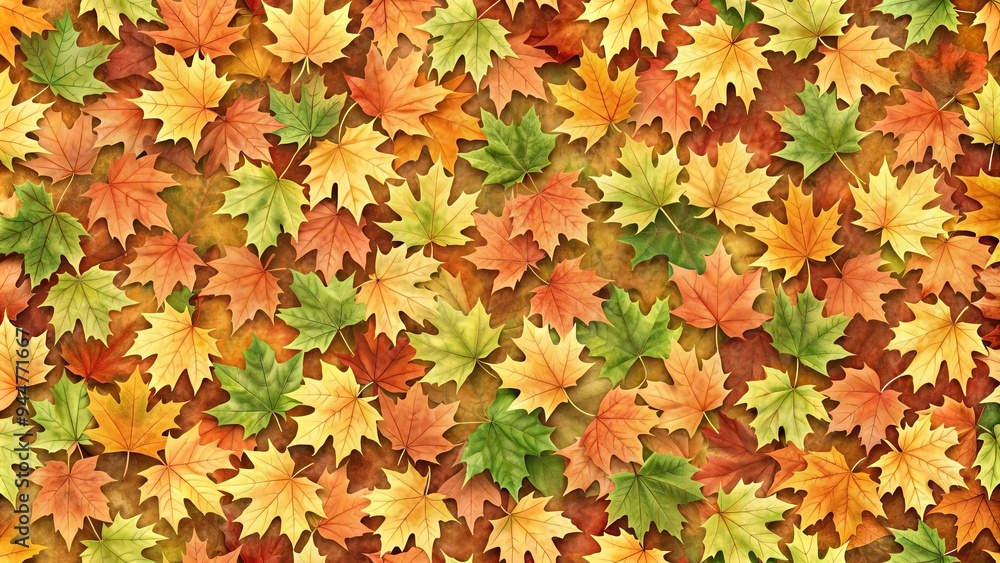 Seamless texture of maple tree leaves camouflage , seamless, texture ...