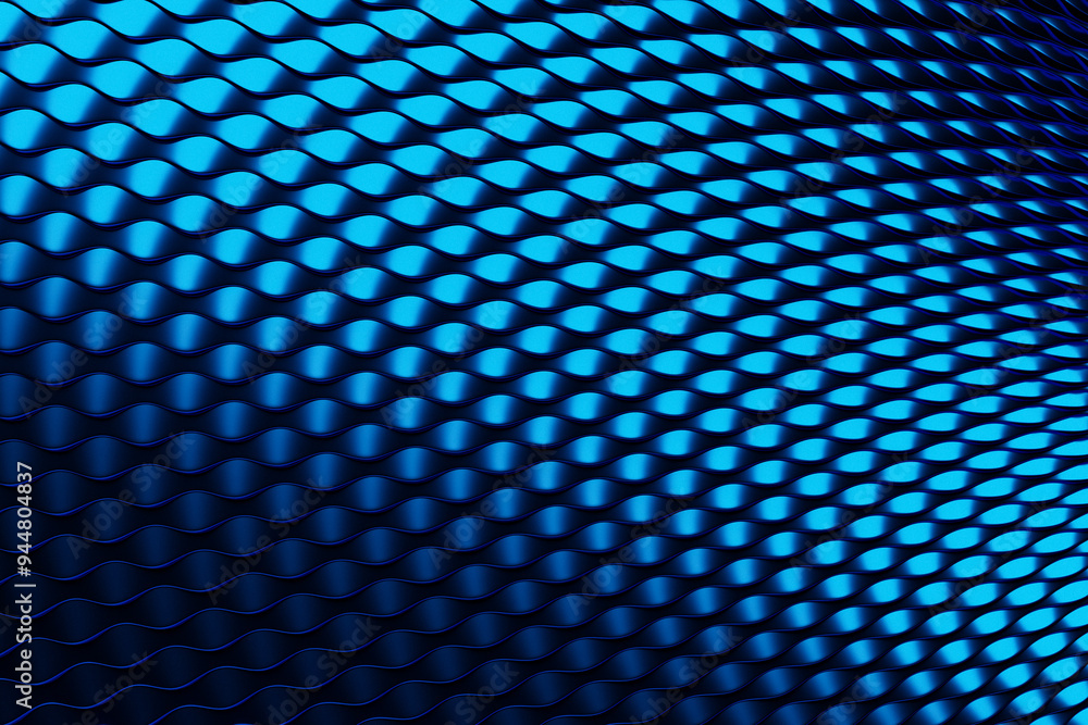3d illustration of a blue abstract gradient background with lines ...