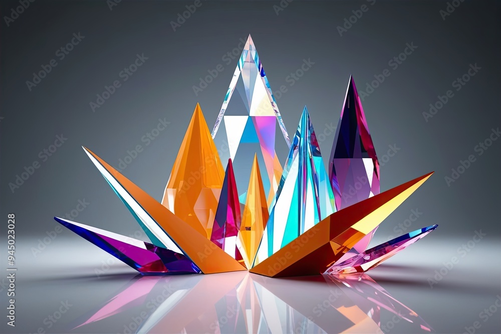 Dynamic 3D Visualization of Prismatic Forms and Refraction Crystal ...