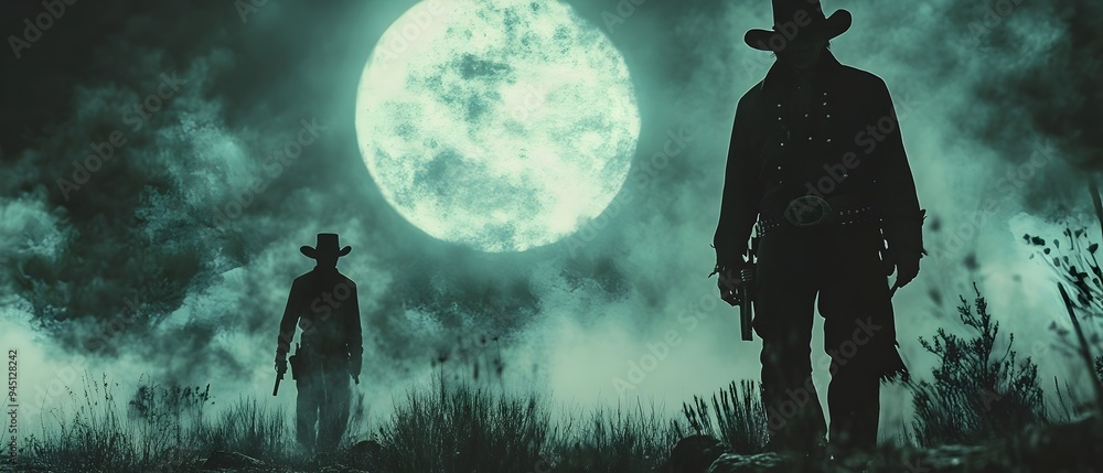 Ghostly Outlaws Spooky Shootout in the Eerie Wild West Two sinister ...