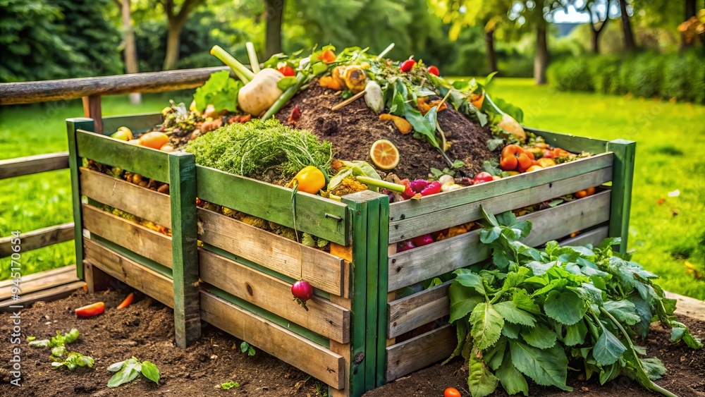Start a home composting routine by gathering kitchen scraps, leaves ...
