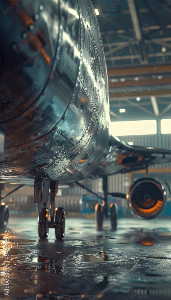 Aircraft accelerator inspection shows cracks and stress fractures ...